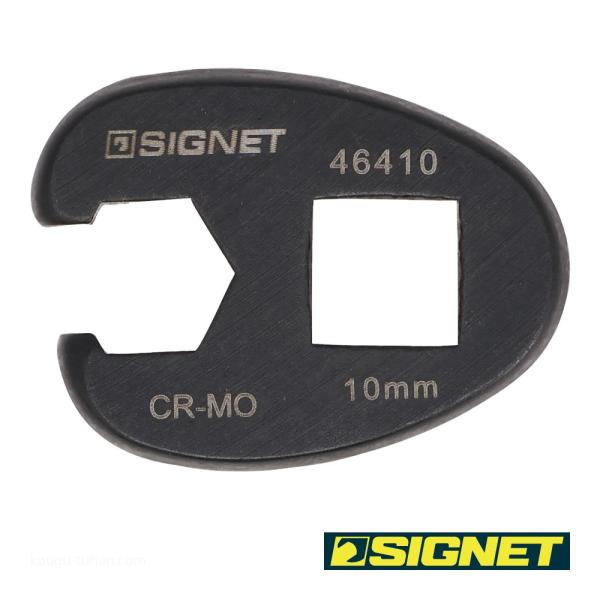 ●名称：3/8DR クローフットレンチ 10MM●メーカー：SIGNET：シグネット●型番：46410●ハンドレンチ類＞スパナ、メガネレンチ類＞フレアナット、クローフットレンチ「コストパフォーマンス抜群のクローフットレンチ」●仕様：差込角(...