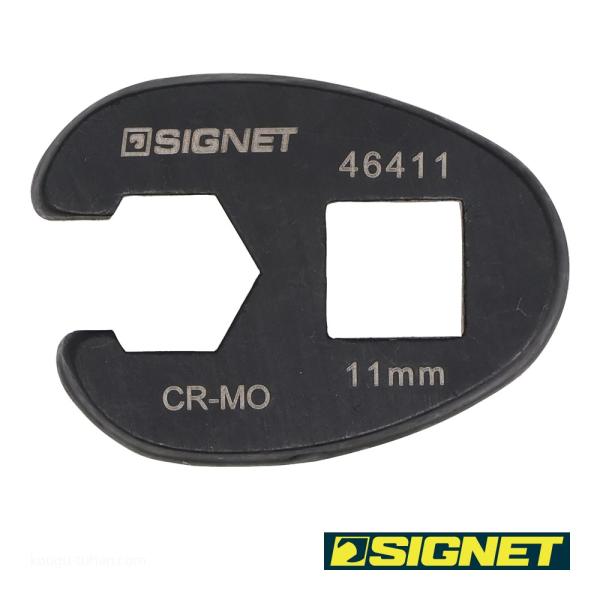 ●名称：3/8DR クローフットレンチ 11MM●メーカー：SIGNET：シグネット●型番：46411●ハンドレンチ類＞スパナ、メガネレンチ類＞フレアナット、クローフットレンチ「コストパフォーマンス抜群のクローフットレンチ」●仕様：差込角(...