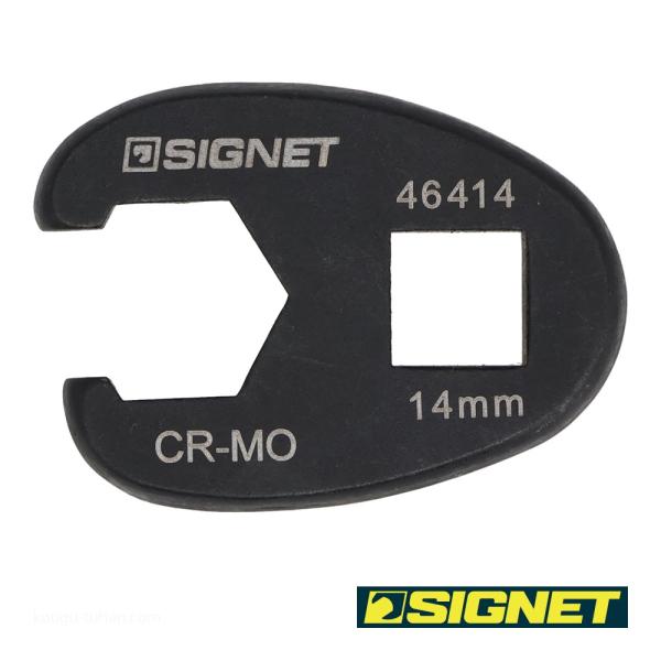 ●名称：3/8DR クローフットレンチ 14MM●メーカー：SIGNET：シグネット●型番：46414●ハンドレンチ類＞スパナ、メガネレンチ類＞フレアナット、クローフットレンチ「コストパフォーマンス抜群のクローフットレンチ」●仕様：差込角(...