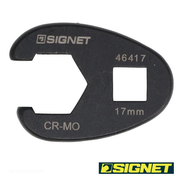 ●名称：3/8DR クローフットレンチ 17MM●メーカー：SIGNET：シグネット●型番：46417●ハンドレンチ類＞スパナ、メガネレンチ類＞フレアナット、クローフットレンチ「コストパフォーマンス抜群のクローフットレンチ」●仕様：差込角(...