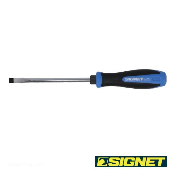 ●名称：(-)8.0X150 ソフトグリップドライバー●メーカー：SIGNET：シグネット●型番：51484●ドライバー＞マイナスドライバー＞貫通マイナスドライバー「貫通タイプで、グリップエンドには打撃部がある」●仕様：刃先幅(mm)：8....