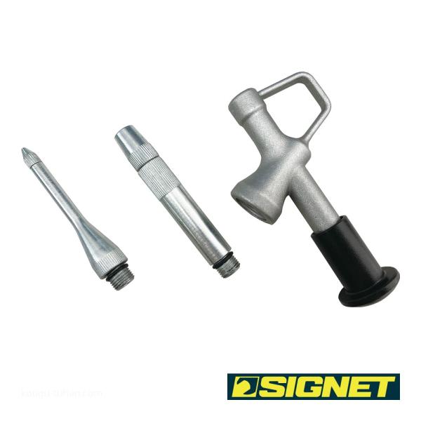 ●名称：2PC ミニグリスガン●メーカー：SIGNET：シグネット●型番：65411●洗浄、ケミカル＞グリースガン、ニップル、ルブ●仕様：本体サイズ(mm)：100(ノズルを含まれない) レギュラーノズル(mm)：76 スマートノズル(mm...