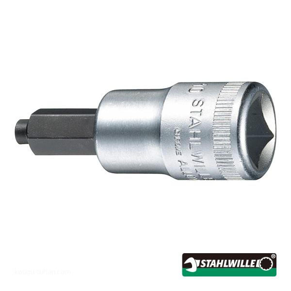 ●名称：(1/2SQ)ヘキサゴンソケット 10mm●メーカー：STAHLWILLE：スタビレー●型番：54IC-10●ソケット＞六角ビットソケット「頑丈な圧入式の1/2”SQガイドピン付きショートヘックスビットソケット」●仕様：差込角(SQ...