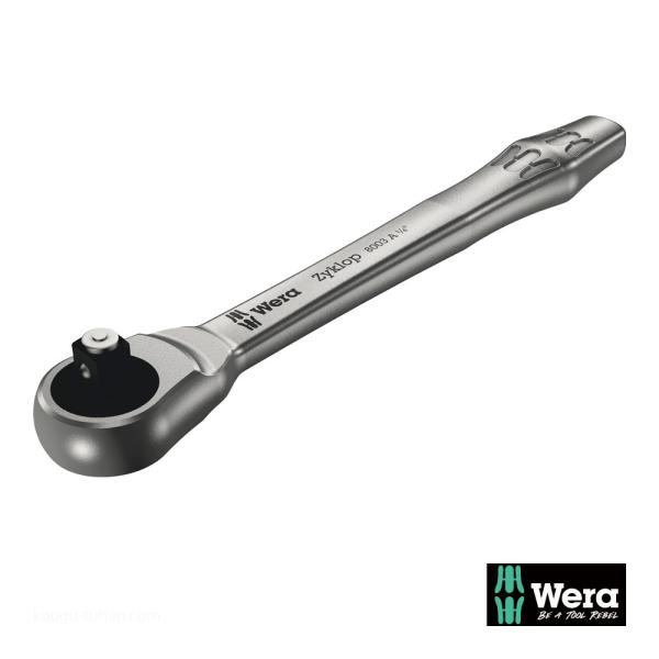 ●名称：8003 A ボタン式サイクロップメタルラチェット1/4SQ●メーカー：Wera：ヴェラ●型番：05004003001●ハンドレンチ類＞ラチェットレンチ＞ラチェットレンチ・セット品●仕様：差込角(SQ)：1/4 全長(mm)：141...
