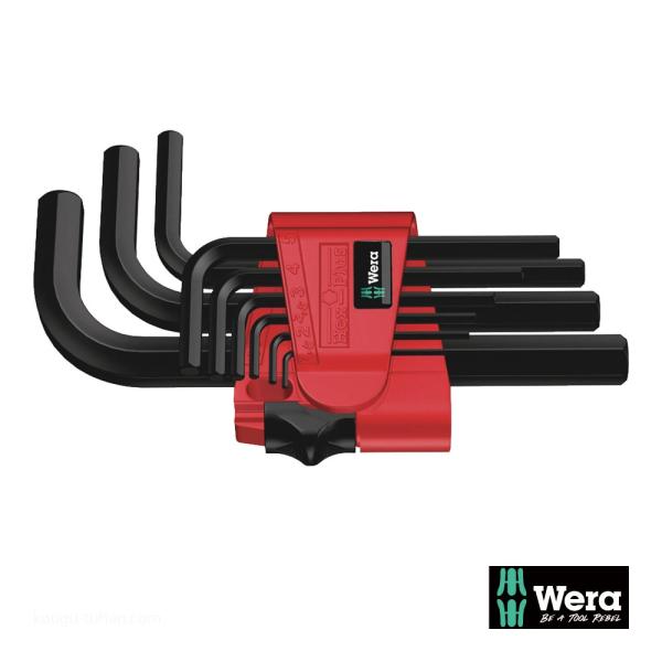 ●名称：950/9 ショートL型六角レンチ9本組(BlackLaser処理)●メーカー：Wera：ヴェラ●型番：05021737001●ハンドレンチ類＞棒レンチ(六角、へクスローブなど)＞L型六角棒レンチセット(ボール付き)●セット内容：L...