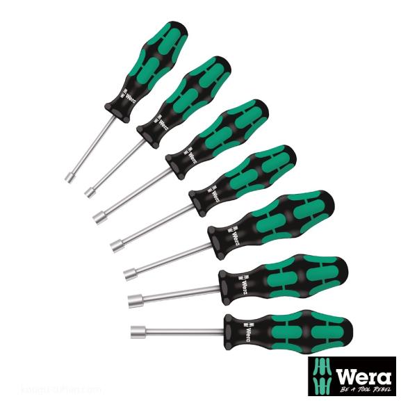 ●名称：395 HO/7 ナットドライバーセット7本組●メーカー：Wera：ヴェラ●型番：05029510001●ドライバー＞ドライバーセット●セット内容：六角ナットドライバー：029460・029461・029462・029463・029...