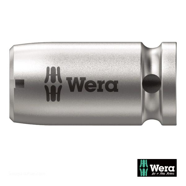 ●名称：780 A 変換アダプタ 1/4六角差込-1/4SQ差込●メーカー：Wera：ヴェラ●型番：05042605001●ソケット＞ビット装着用ソケット「1/4四角から1/4六角ビットチャックへの変換用アダプター」●仕様：六角部サイズ(i...