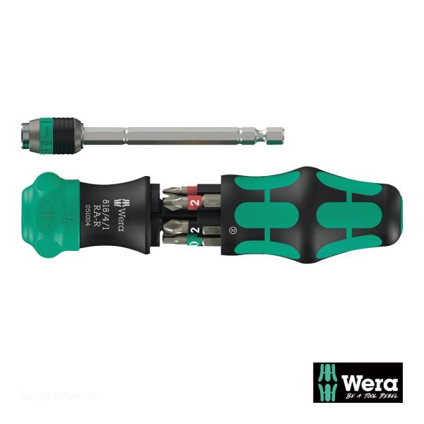 ●名称：Kompakt 20 RA-R ラチェットドライバハンドル(伸縮RapidAdaptor)(+,PZ,TX,-)●メーカー：Wera：ヴェラ●型番：05051513001●ドライバー＞差し替え式ドライバー、同セット●セット内容：[セ...