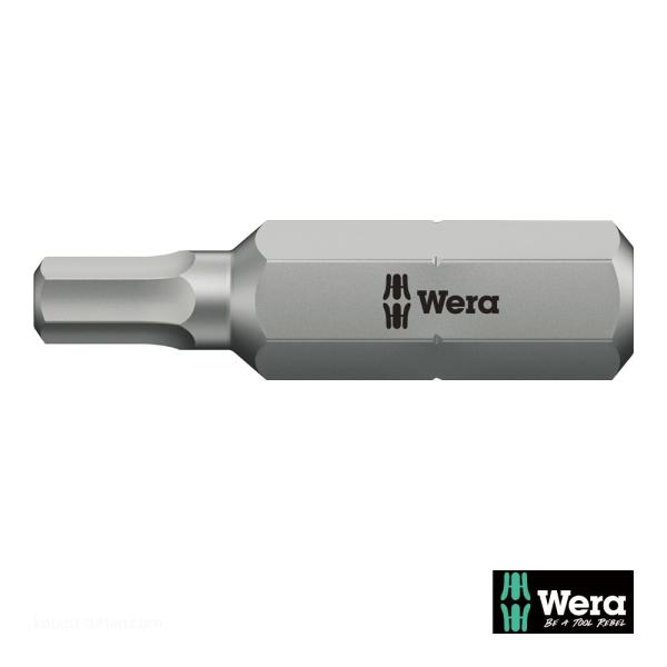 ●名称：840/2 Z 六角ビット(5/16Hex接続) 4mm L30mm●メーカー：Wera：ヴェラ●型番：05057510001●ビット＞六角ビット「汎用的な六角ビット」●仕様：刃先サイズ(mm)：4 差込(inch)：5/16 全長...