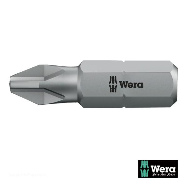 ●名称：851/1 Z プラスビット PH3 L25mm●メーカー：Wera：ヴェラ●型番：05072074001●ビット＞プラスビット「汎用性のあるプラスネジ用のビット」●仕様：六角部差込角(inch)：1/4 先端サイズ(PH)：3 全...