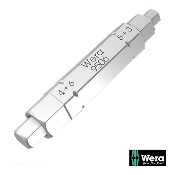 ●名称：9506 SB 4-in-1 六角ビット(3mm,4mm,5mm,6mm)●メーカー：Wera：ヴェラ●型番：05073201001●自動車・バイク用工具＞自転車用工具●仕様：適用六角サイズ(mm)：3・4・5・6 全長(mm)：3...