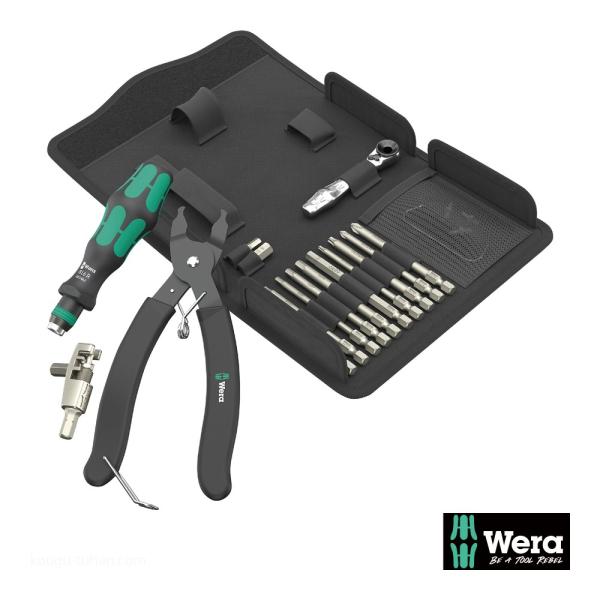 ●名称：9532 自転車用工具セット●メーカー：Wera：ヴェラ●型番：05136042001●工具セット＞機械作業向け工具セット(小型)「チェーンのメンテナンツールなどを備えた自転車向けのツールセット」●セット内容：ビットラチェット：1/...