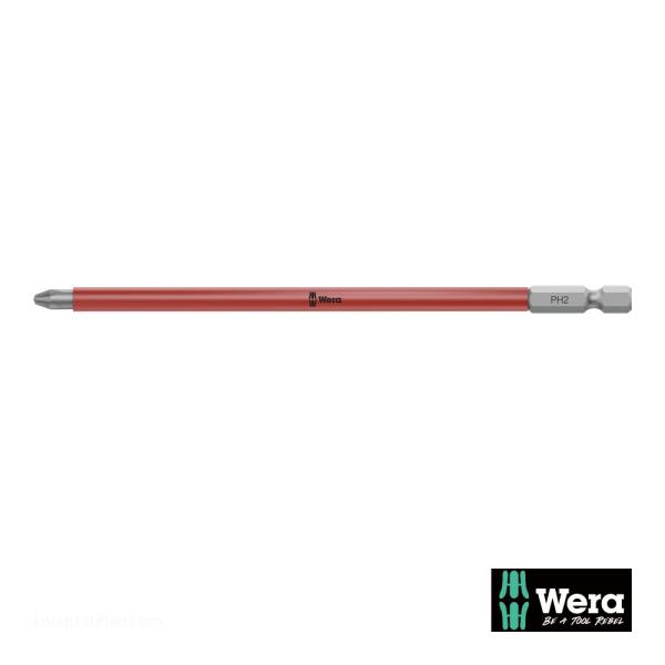 ●名称：853/4 ACR SL マグネットプラスビット(カムアウト防止) PH2 L150mm●メーカー：Wera：ヴェラ●型番：05203913001●ビット＞プラスビット「ACR(Anti-Camout-Ribs)が施されたドライバー...