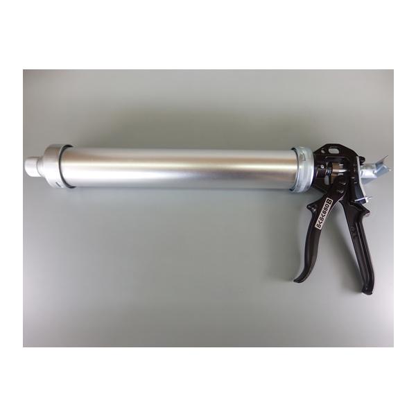 ※簡易包装(外箱をエアクッションで梱包)でのお届けとなります。らくらく650B　コーキングガン（パワーロングサイズ）シリンダーガンのパワーロングタイプハンドル部の耐久性向上（スライドバーの採用）1液の変成シリコン、サイディングなど高粘度材料...