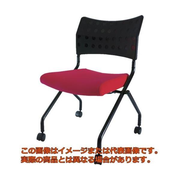 ■メーカー名：トラスコ中山（株）　■分類：オフィス・住設用品 オフィス家具 会議用チェア　■商品コード：8566867■仕様：●座奥行(mm)：430●座高(mm)：435●座幅(mm)：440●色：レッド●張地：布張り●積み重ね可能（並行...