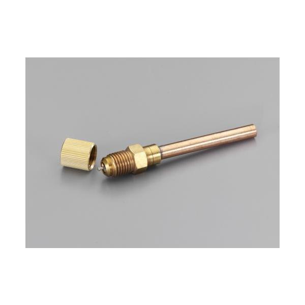 "●メーカー…ロテックス（ROTEX）●型番…RP464●銅管サイズ…1/4”●銅管長さ…50mm●全長…80mm●1/4”フレアー●ムシ付●HFC使用可能…冷凍・空調工具・配管部材、クーラー・扇風機・ヒーター/冷凍機・空調機工事用部材…"