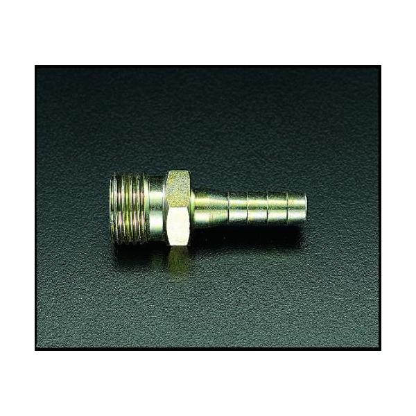 "●材質…スチール(亜鉛メッキ)●ねじ径…G（PF）1/2”●適合ホース内径…1/2”（13mm）●用途…圧縮空気、液体●使用圧力…1.6MPa●サイズ(mm)…L：65、SW：22、L1：15、L2：41●内径(mm)…10●重量(g)…...