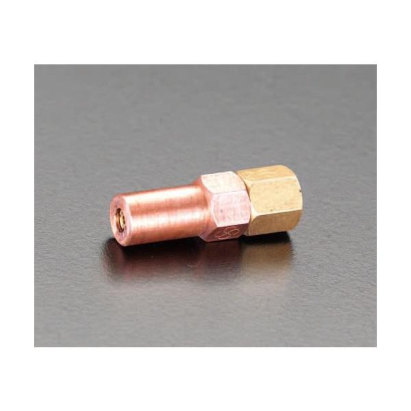 "●対象ガス…プロパンガス、天然ガス(13A)●用途…EA300-1、EA300M、EA300M-4E、EA300MB、EA300MB-0用●材質…真鍮+銅●ねじサイズ…M6×1.0●呼び…#200●穴径…1.2mm●全長…29mm●六角対...