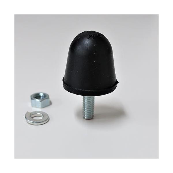 "●六角ナット、スプリングワッシャー各1ヶ付●接触時のあたりが軟らかく、たわみ値とともにばね定数が増大し、大きな衝撃力の円滑な吸収、緩和が可能です。●大きな負荷変形に耐え、かつ磨耗も殆どありません。また、接触時に騒音を発しません。●取付けは...