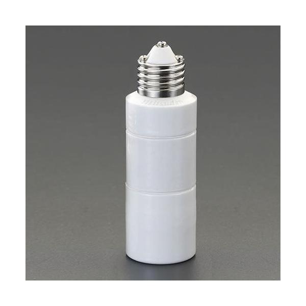 "●用途…口金E26から口金E26の延長用アダプター●延長数値…約95mm●材質…磁器製●口金がソケットに届かない場合等にご利用下さい。●磁器製(セト製)で熱に強く、メッキ加工済みでサビにも強いのが特徴です。…配線部材、配線器具、工業用電気...