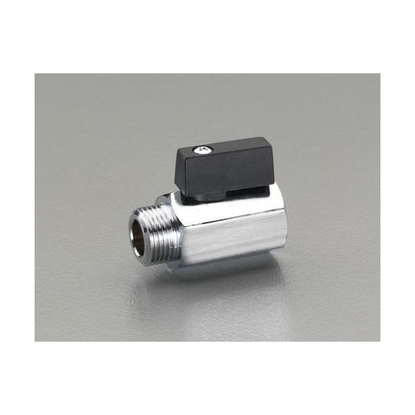 "●ねじサイズ（雄×雌）…G（PF）1/4"●サイズ…l：36mmh：38mm●六角対辺…19mm●使用圧力…1MPa以下●使用温度…-10〜90℃●使用可能流体…空気・水●重量…約61g●材質…本体：真鍮（ニッケルメッキ）ボール：真鍮（ク...