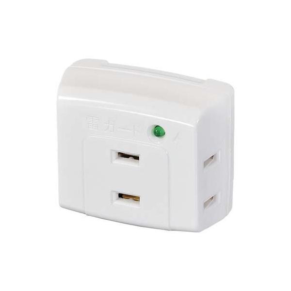 "●メーカー…朝日電器（ELPA）●型番…A-300SB●サイズ…48×38×23mm●プラグ…2P●雷サージ機能…バリスタ電圧：240V最大サージ電圧：2500V制限電圧：395V●電源ラインサージ低減…内蔵されたサージ低減素子(バリスタ...