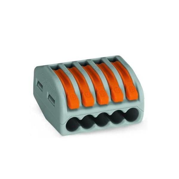 "●メーカー…WAGO（ワゴ）●型番…222-415●用途…屋内配線、一般電気工作物などの配線●極数…5極●定格…32A 400V●適合電線…単線：&amp;phi;0.65〜2.0mmIV7本撚線：0.08〜3.5mm2可とう撚線：0.0...