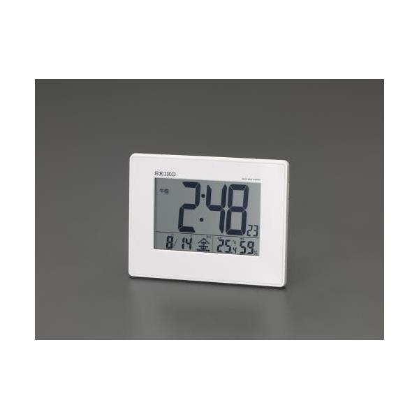 "●メーカー…セイコー（SEIKO）●型番…SQ770W●掛置兼用●電波受信機能●電波受信OFF機能●周波数…40kHz/60kHz自動選局●電子音アラーム●機能…温度・湿度表示、アラームオートストップ機能（約5分間）、スヌーズ、アラームモ...