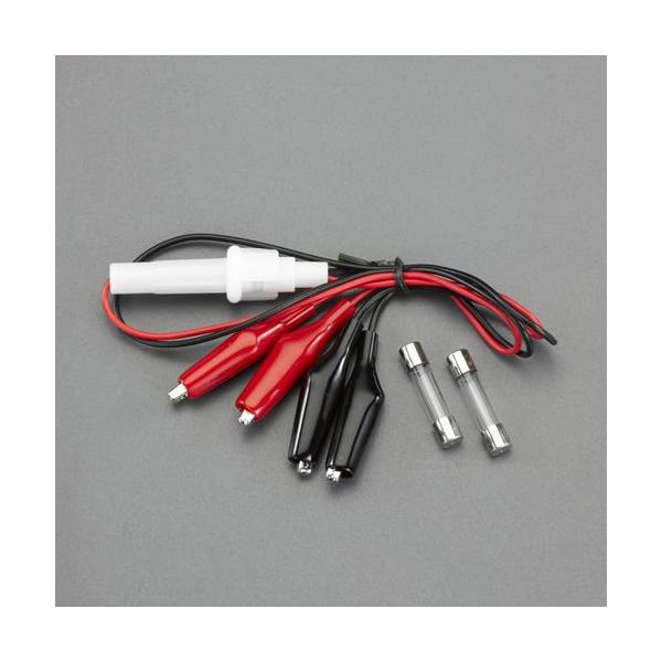 "●メーカー…テイシン電機●型番…TLA-15●絶縁耐圧…AC2000V1分以上●リード線…0.3mm2●全長…500mm●シールドクリップM両端付(黒色)、シールドクリップM両端付＋ヒューズホルダー(ヒューズ(125V)2個付)(赤色)●...