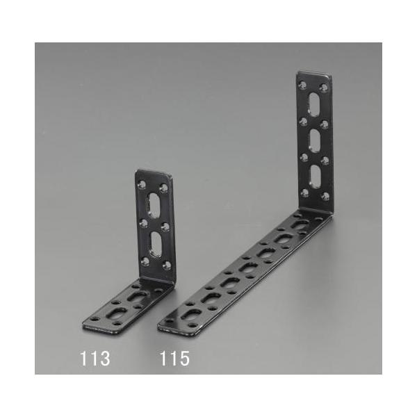 "●材質…スチール●サイズ…長さ×長さ：49×49mm、幅：25mm、厚み：3mm●長穴数…2●長穴サイズ…8×16mm●穴径…4.2mm●カチオン電着塗装(黒色)仕上げ●取付ねじ無し…建築金物及び家具金物(スチール、木材)/建物補強用…"