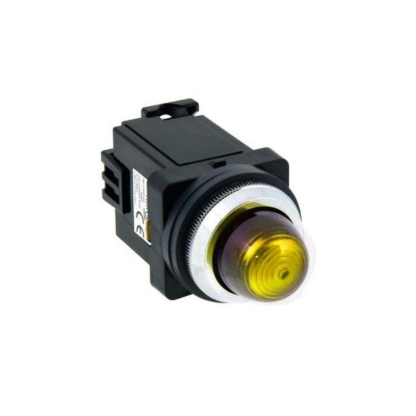 "●メーカー…IDEC●型番…APN126DNY●色…黄●定格電圧…AC200/220V●保護構造…IP65●RoHS適合●パネルカット&amp;phi;30mm用●LED　6V球付…配線部材、配線器具、工業用電気部品/スイッチ…"