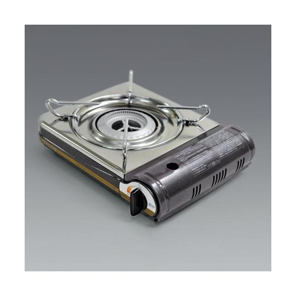 "●メーカー…東邦金属工業●型番…CY-10●サイズ…334(W)×271(D)×107(H)mm●火力…2.6kW（2,235kcal/h）●点火方式…圧電点火式●安全装置…圧力感知安全装置離脱型●ガス消費量…約190g/h●重量…1.8...