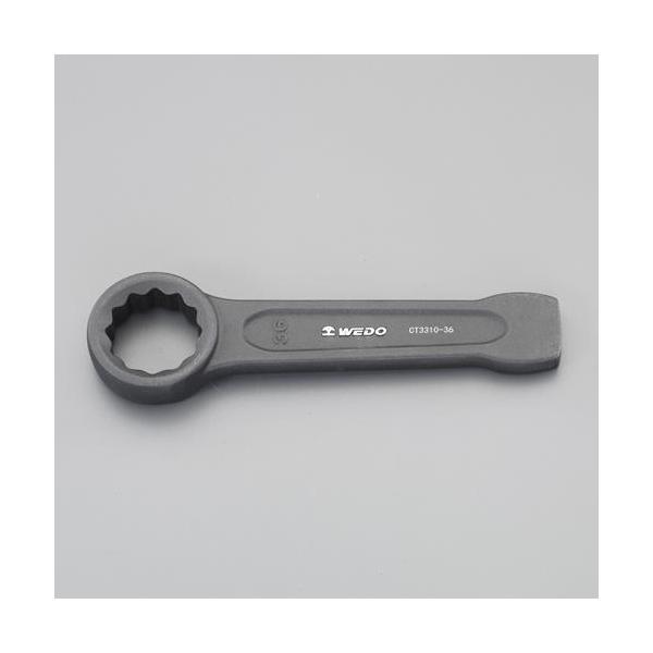 "●サイズ(mm)…32●全長(mm)…185●重量(g)…430●材質…クロム合金（40cr）●DIN7444に準拠●厚み(mm)…17●12ポイント●ハンマーで打撃できるように柄を短くし、打撃部を設けてあります…スパナ、めがね、ソケット...