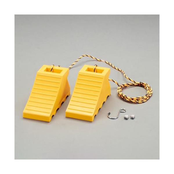 "●メーカー…信栄物産●型番…4092※エスコオリジナルセット品●サイズ…本体：110(W)×235(D)×125(H)mm（1個あたり）ロープ：&amp;phi;6mm×3m●重量…本体：1.0kg（1個あたり）ロープ：80g（付属品含む...