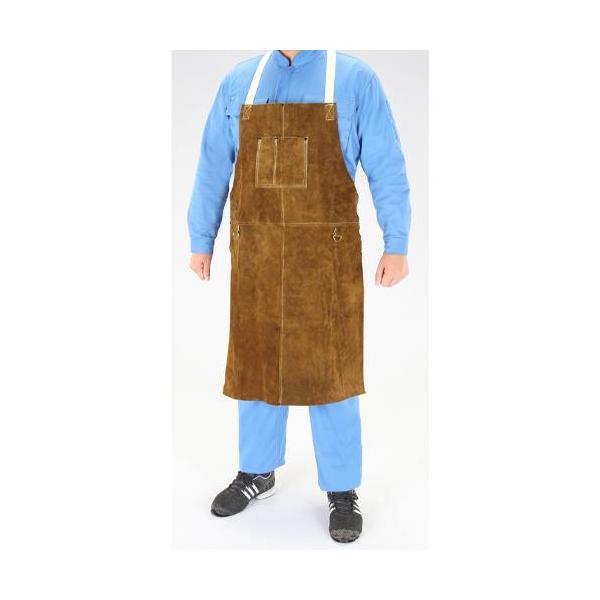 "●サイズ…1066（H)×620（W)mm●材質…牛床革（スプリットレザー）●ケブラー縫製●調節可能なストラップで身体にしっかりフィット…ガス・電気溶接、ロウ付関連工具/溶接作業用保護具…"