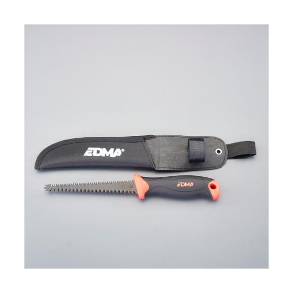 "●メーカー…EDMA（エドマ）●型番…067055●全長…295mm●刃長…150mm●刃厚…1mm●刃材質…スチール●ピッチ…3mm●適用材…石膏ボード、木製パネル、乾燥木材、合板●3斜面刃(刃が3つの方向になっている)の為、非常に簡単...