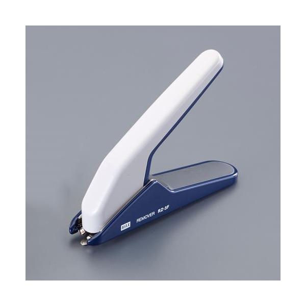 "●メーカー…マックス（MAX）●型番…RZ-3F●サイズ…28(W)×140(D)×102(H)mm●重量(g)…140●除針枚数…通常のクリンチ：100枚フラットクリンチ：80枚●カラー…ホワイト●中型ホッチキス用針はずし●先端を針に差...