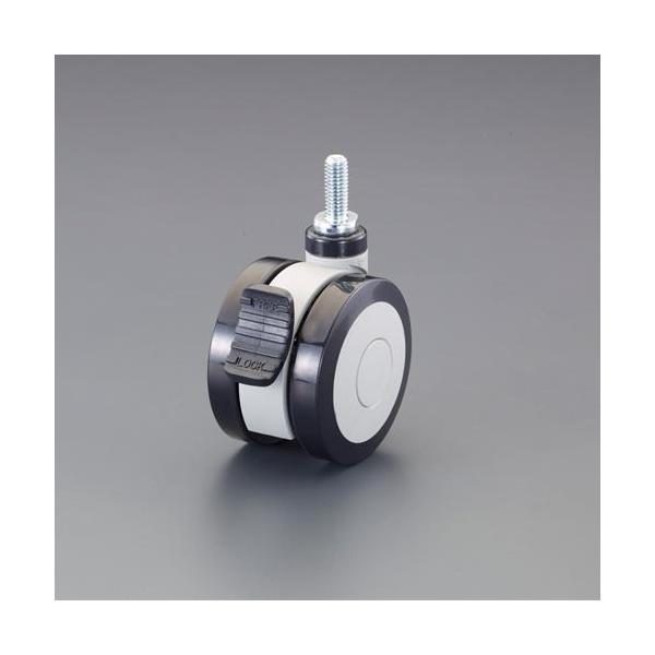 "●メーカー…東信製作所（トーシン）●型番…TSW100-B●車輪径×幅…100x72mm●取付高…125mm●耐荷重…120kg●材質…内側：ナイロン外側：ウレタンエラストマー●ねじサイズ…W3/8”●重量(g)…626●旋回部と車輪を同...