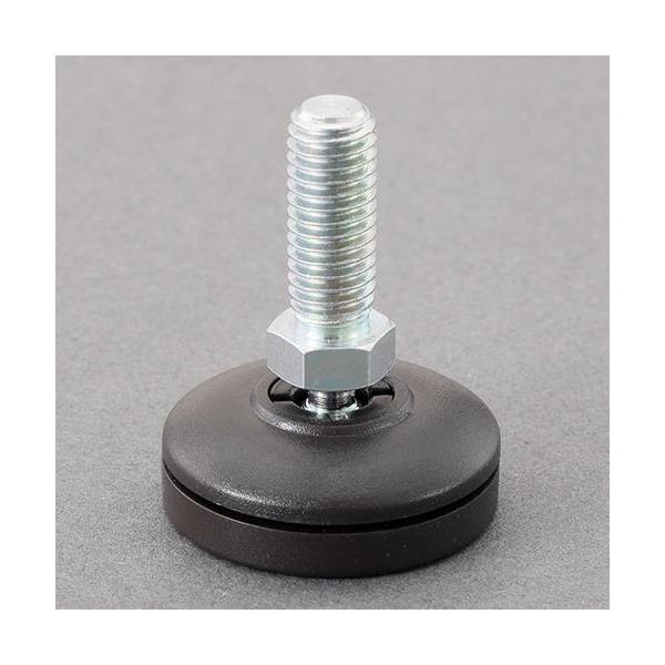 "●ベース径(mm)…30●ねじ…M8×20.5●耐荷重(kg)…100●材質…カバー・底部：ABS樹脂ねじ部：スチール（有色クロメート）●ベース高さ…10.5●首振角度…15°●マイナスドライバーで材料別に分解でき、分別廃棄が可能な環境に...