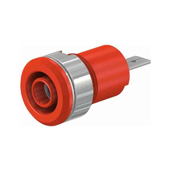 "●定格電流…24A●定格電圧…1000V、CAT III600V、CAT IV●取付穴径(mm)…&amp;phi;12.2●色…赤●適合プラグ…&amp;phi;4mm●適合フラット端子…4.8×0.8mm●ねじ…M12×0.75●材質...