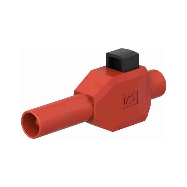 "●定格電流…10A●定格電圧…600V、CAT II●適用電線(mm2)…2.5●ケーブル外径…最大&amp;phi;4.8mm●全長(mm)…49●適合プラグ…&amp;phi;4mm●色…赤●材質…表面処理：Ni基材：CuZn●適合…...