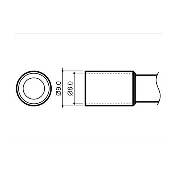 ●ノズル内径（mm）：φ8.0●ノズル外径（mm）：φ9.0●適用製品：FM2029-01工具業界/MRO/はんだ用品/はんだ/熱風加工機