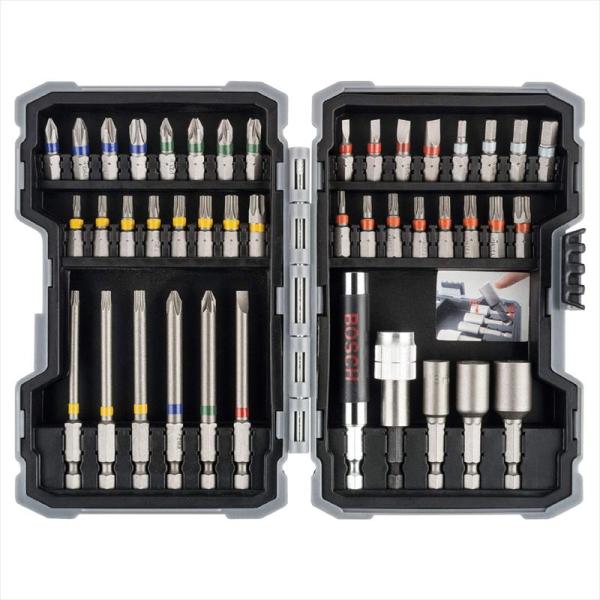 ●シャンクタイプ：六角軸6.35mm、9mm溝●入数：43●ボッシュのフレキシブクリック7in1システムに最適。●ドライバードリル、インパクトドライバーでのネジ締め作業に。25mm ドライバービットPH1/2/2/3、PZ1/2/2/3、マ...