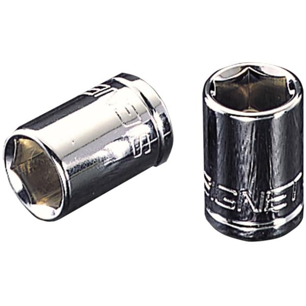 ●差込角(SQ)：3/8●サイズ(mm)：10●全長(L；mm)：25.0●先端部ソケット外径(D1；mm)：15.0●差込部ソケット外径(D2；mm)：17.0●ソケット深さ(T；mm)：9.0●ミラー仕上げのメッキが美しいスタンダードソ...