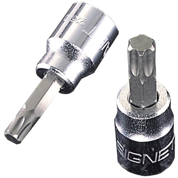 ●差込角(SQ)：3/8●サイズ：T55●先端部外径(mm)：11.22●対応ねじサイズ(mm)：M12●全長(L1；mm)：49●軸長(L2；mm)：23●外径(D；mm)：17.8●ヘクスローブネジ用T型ビットソケット。… 工具業界/工...