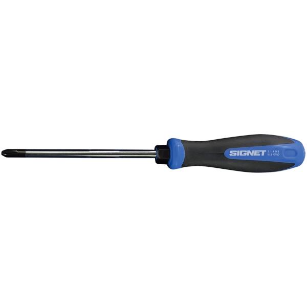 ●サイズ(#)：3●全長(mm)：270●軸長(mm)：150●質量(g)：190●プラスドライバー。●疲労感が少なく、握りやすいエルゴノミックハンドル。●ブレード根元に六角部がありレンチをかけて回す事ができる。●貫通タイプで、グリップエン...