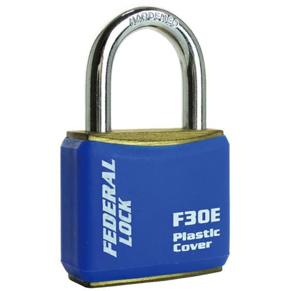 ●材質(本体)：黄銅●材質(ツル)：鉄●鍵：2個付●幅(mm)：32.5●高さ(mm)：28●厚み(mm)：15.7●ツル径(mm)：5.0●クリアランス(mm)：19×16●質量(g)：96.8●カラー：ブルー●ブラス製南京錠。●ポリエチ...