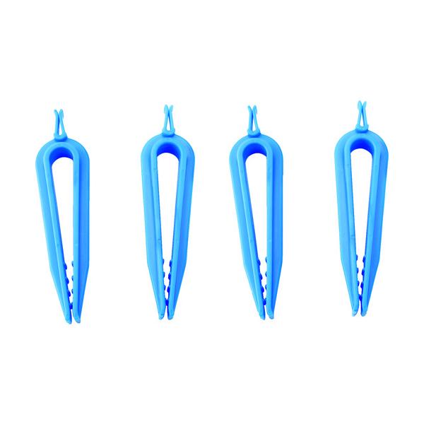 "●段ボールのフタを固定可能で、効率よく梱包作業ができます。<br>●上にポップを付ける事も可能なため、商品管理にも便利なクリップです。<br><br>●商品の整理や識別などに。<br>●店舗...