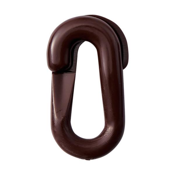 "●プラスチック製チェーンのジョイント用パーツです。<br><br>●プラスチックチェーンの連結に。<br><br>●色：茶<br>●径(mm)：6<br>●横(mm)...