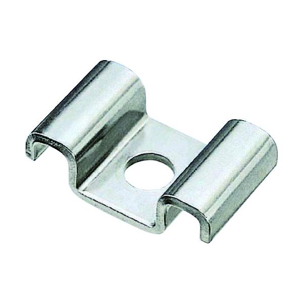 "●ステンレス製でさびにくく、耐久性に優れます。<br><br>●グレーチング固定用の部品として使用します。<br><br>●内幅(mm)：38<br>●d(mm)：10<b...